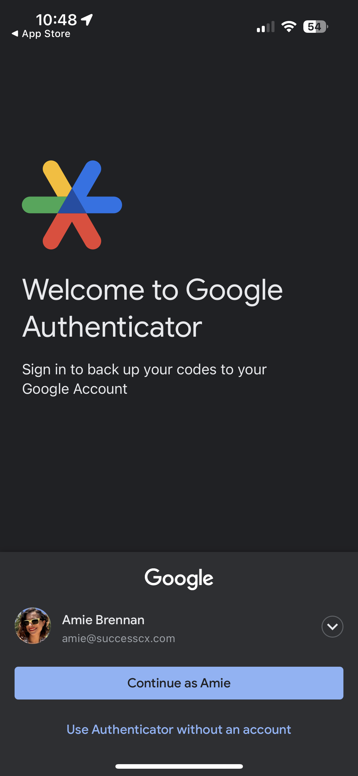 How to backup your Google Authenticator codes – SuccessCX